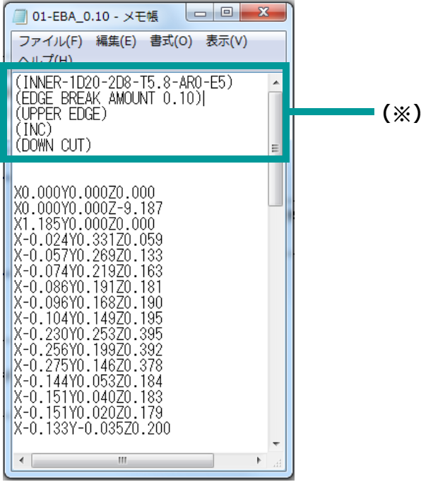 XEBEC Deburring Tool Path Data Format